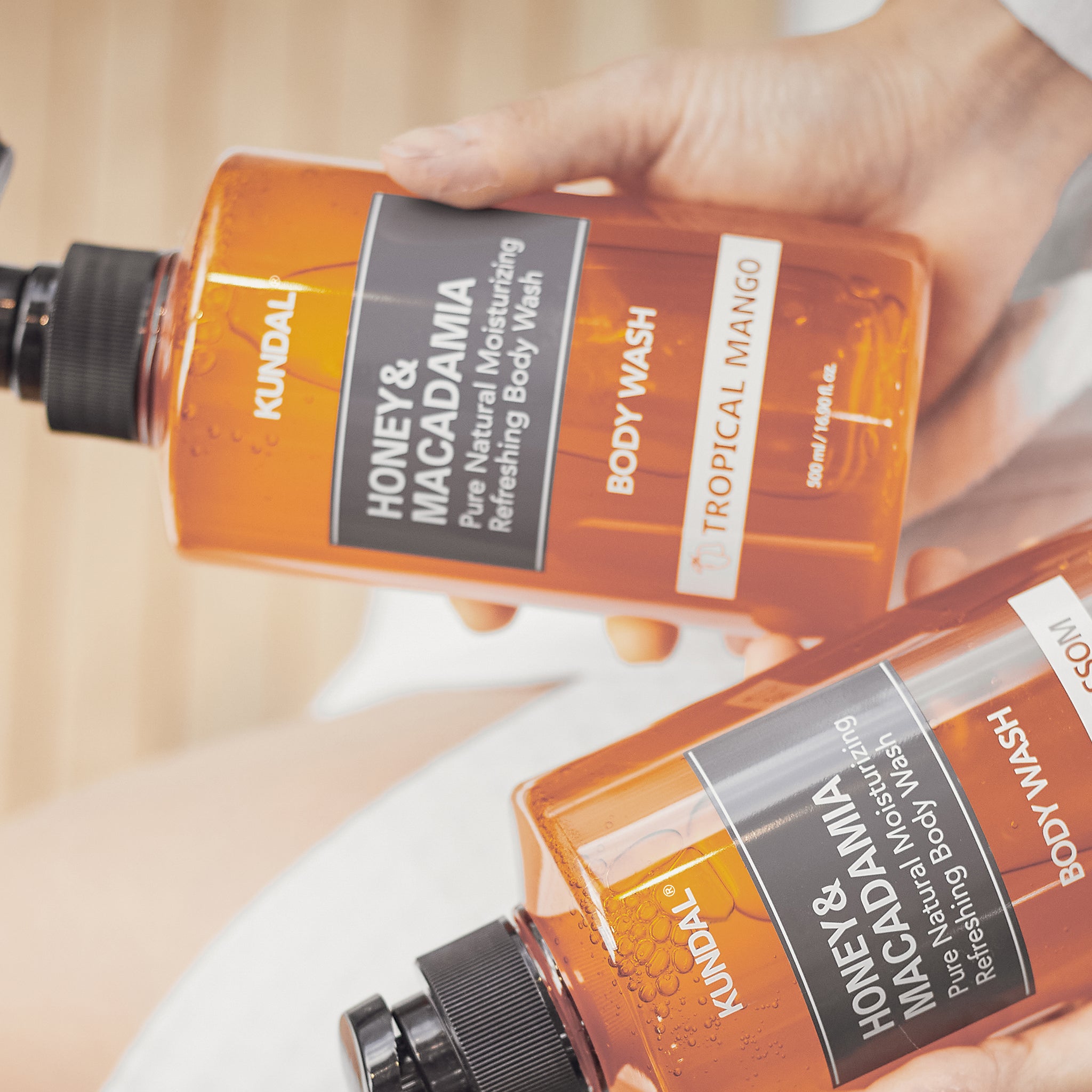 HONEY & MACADAMIA PURE BODY WASH - [5 SCENTS] – KUNDAL